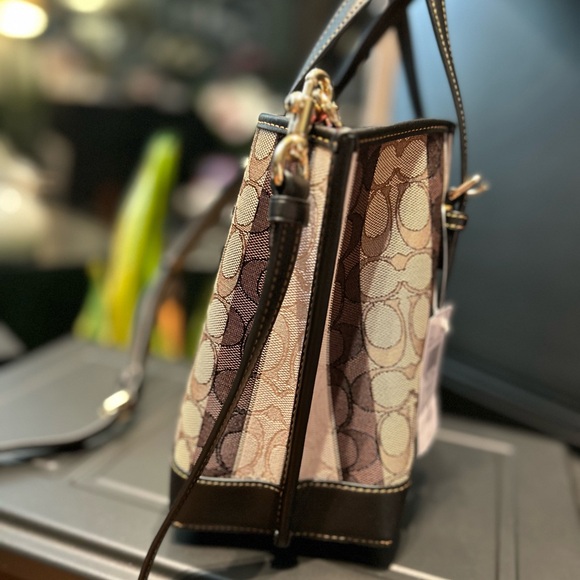 Coach | Bags | Bag Coachmollie Tote In Signature Jacquard With Stripes ...